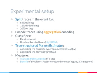 Alarm-Based Prescriptive Process Monitoring | PPT