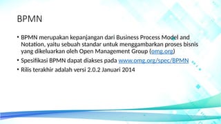 Business Process Model Notation (BPMN) Dr. Yohan Naftali | PPTX
