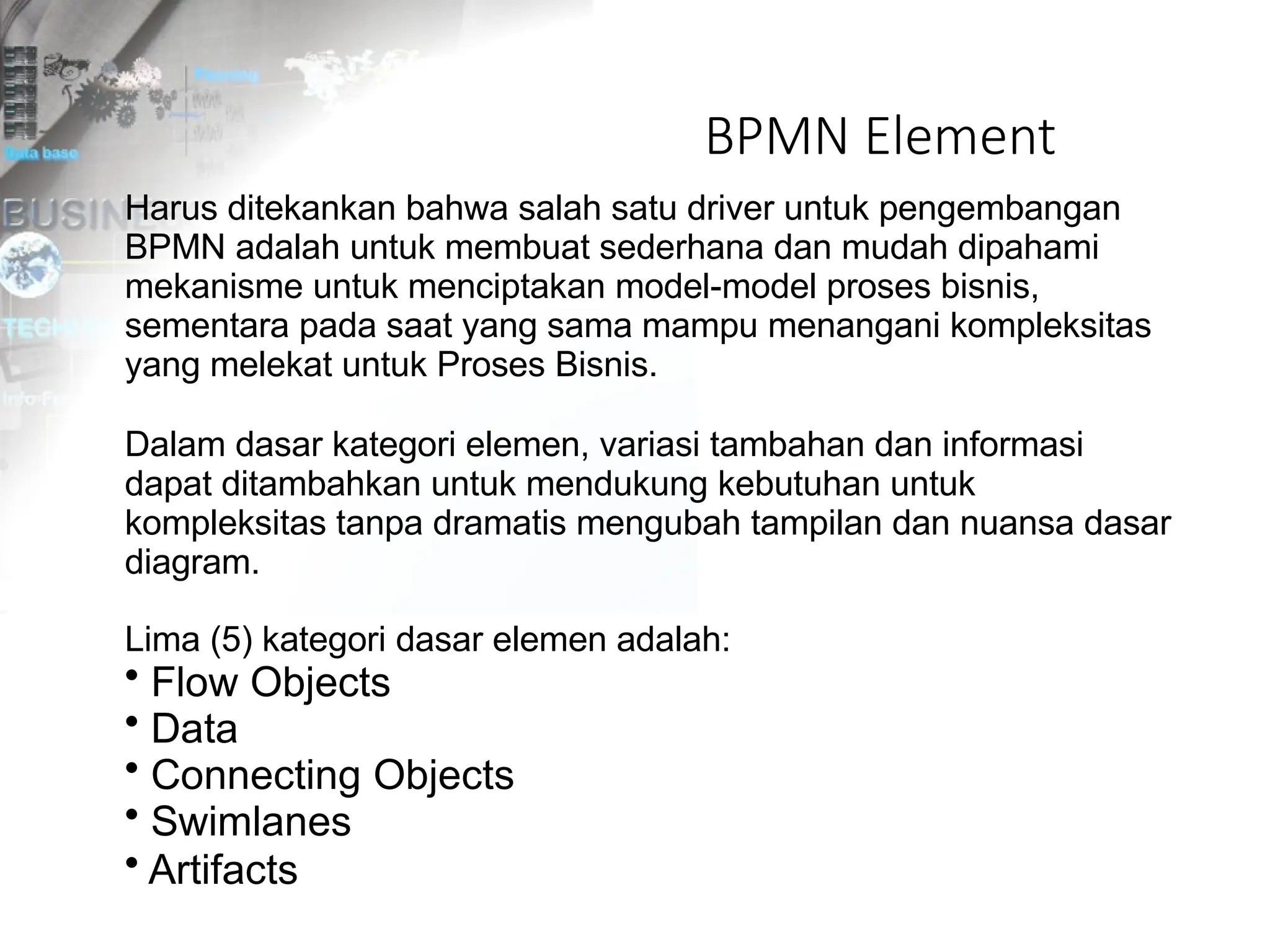 BPMN Pengelolaan Proyek Sistem Informasi | PPTX