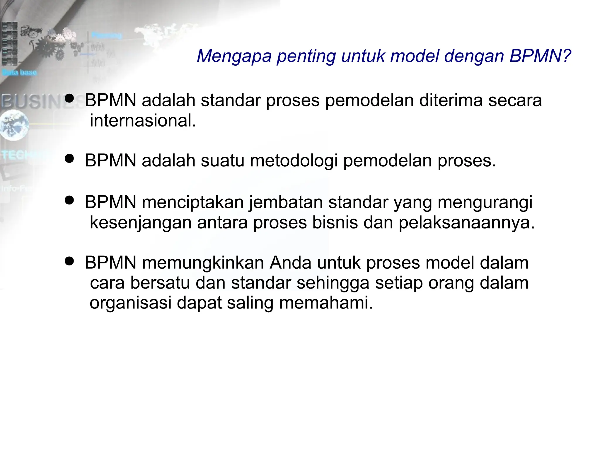 BPMN Pengelolaan Proyek Sistem Informasi | PPTX