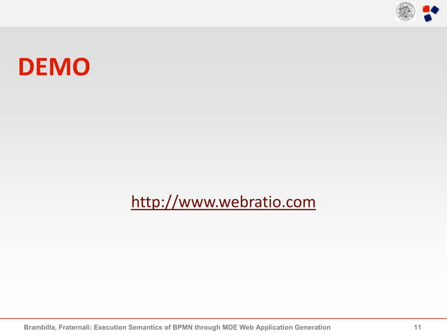Execution Semantics Of Bpmn Through Mde Web Application Generation Using Bpmn And Webml Bpmn