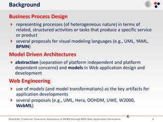 Execution Semantics of BPMN through MDE Web Application Generation ...