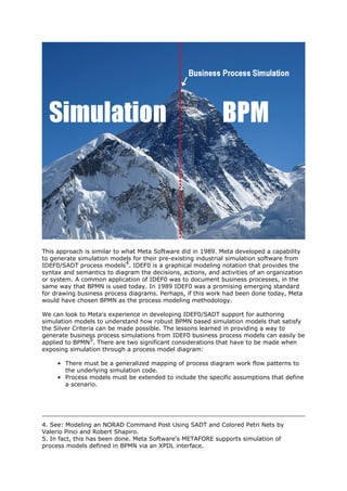BPMN4Sim Speaking Notes | PDF | Computing | Technology & Computing