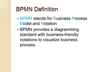 BPMN Introduction and BPD in Visio | PDF