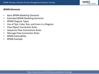BPMN Training - Business Process Management Notation Training | PPT