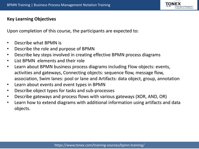 BPMN Training - Business Process Management Notation Training | PPT