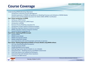 BUSINESS PROCESS MODELING USING BPMN- TRAINING WORKSHOP | PPT