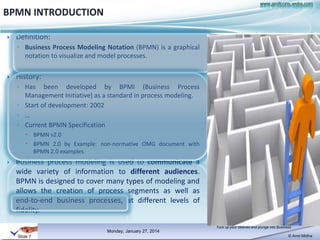 BUSINESS PROCESS MODELING USING BPMN- TRAINING WORKSHOP | PPT