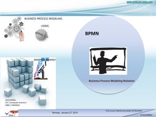 BUSINESS PROCESS MODELING USING BPMN- TRAINING WORKSHOP | PPT
