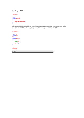 Bpmogrman berorientasi fungsi | DOCX