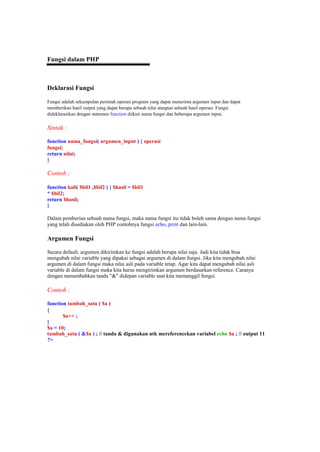 Bpmogrman berorientasi fungsi | DOCX