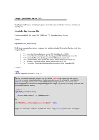 Bpmogrman berorientasi fungsi | DOCX