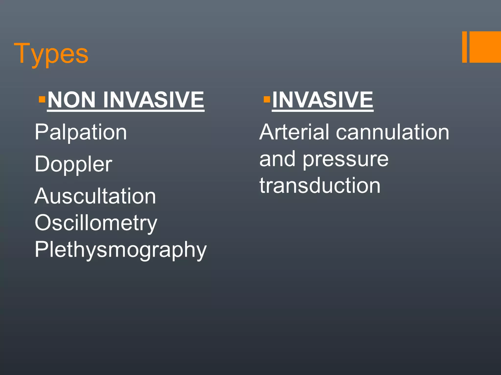 Non Invasive and Invasive Blood pressure monitoring RRT | PPT