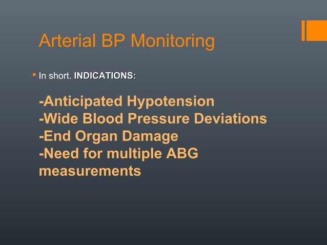 Non Invasive and Invasive Blood pressure monitoring RRT | PPT