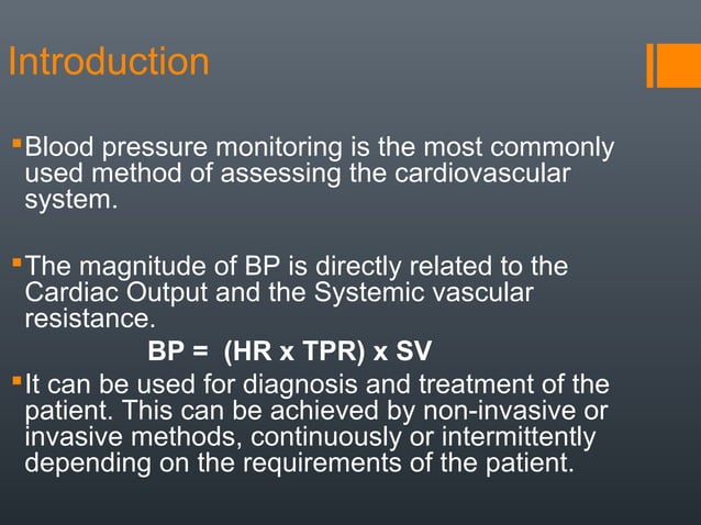Non Invasive and Invasive Blood pressure monitoring RRT | PPT