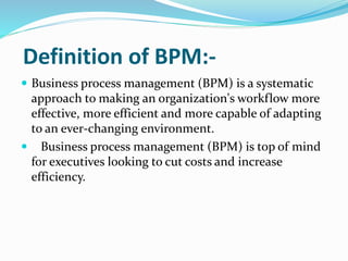 Bpm main concept | PPTX