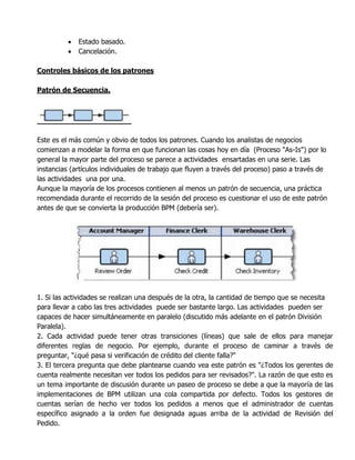 Patrones de Proceso BPM | DOCX