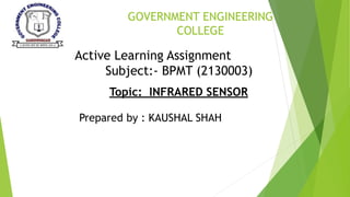INFRARED SENSOR WORKING PRINCIPLE AND CIRCUIT | PPTX