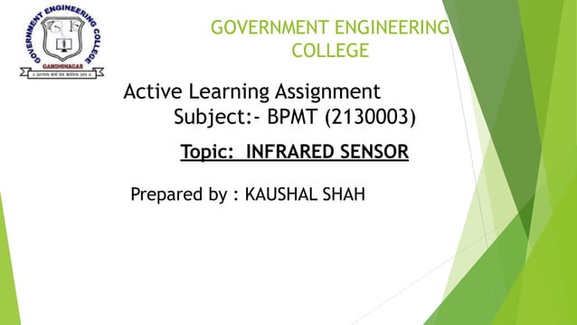 INFRARED SENSOR WORKING PRINCIPLE AND CIRCUIT | PPTX | Computer Peripherals | Computing