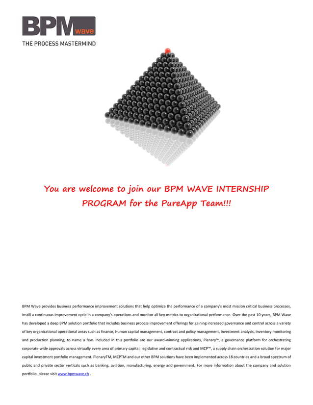 BPM Wave PureApp Team | PDF