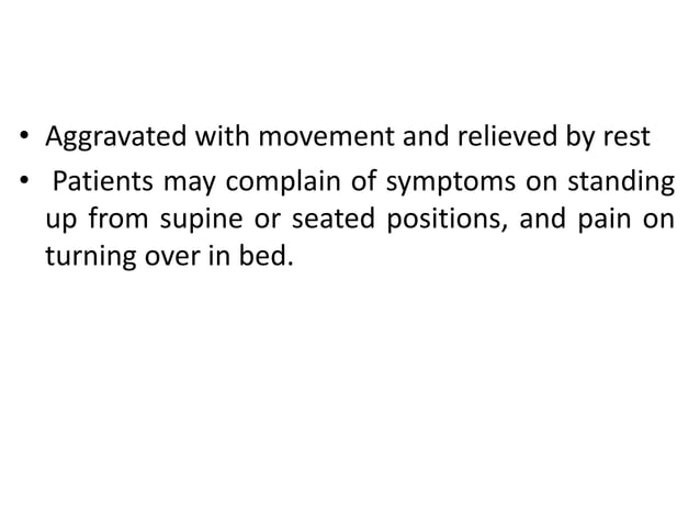 Mechanical back pain | PPT | Free Download