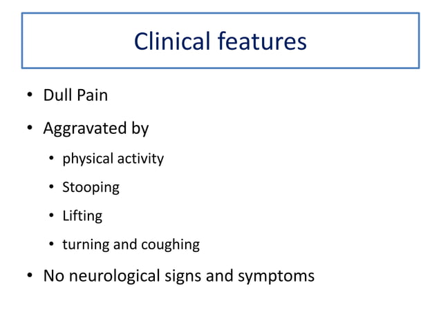 Mechanical back pain | PPTX