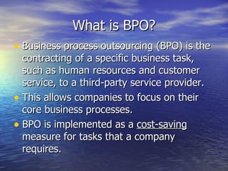 Bpo | PPT