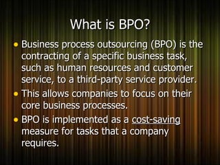 Bpo | PPT