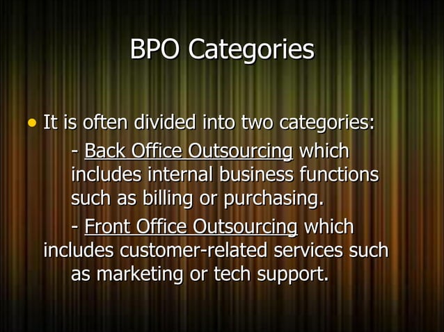 Bpo | PPT | Business Administration | Business