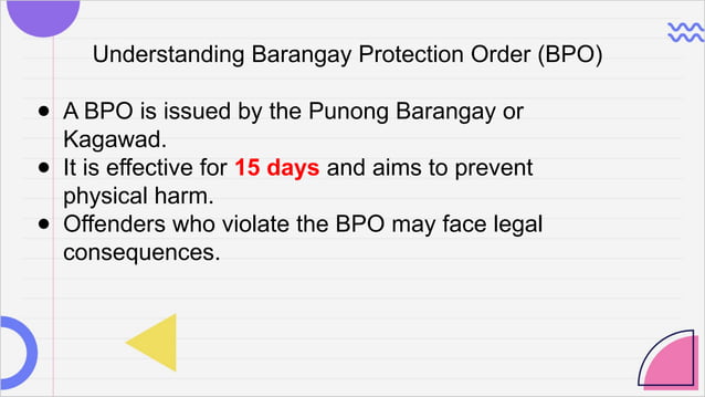 DILG Davao de Oro Primer on Barangay Protection Order.pptx