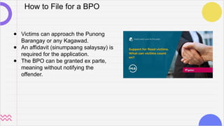 DILG Davao de Oro Primer on Barangay Protection Order.pptx