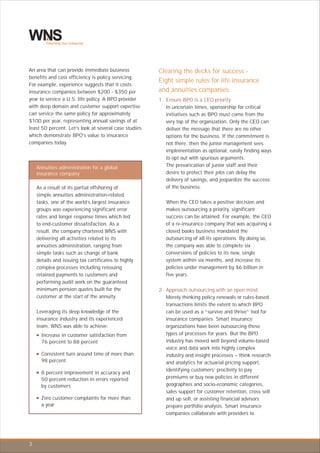 BPO In Insurance | Empowering Life Insurance & Annuities Industry | PDF