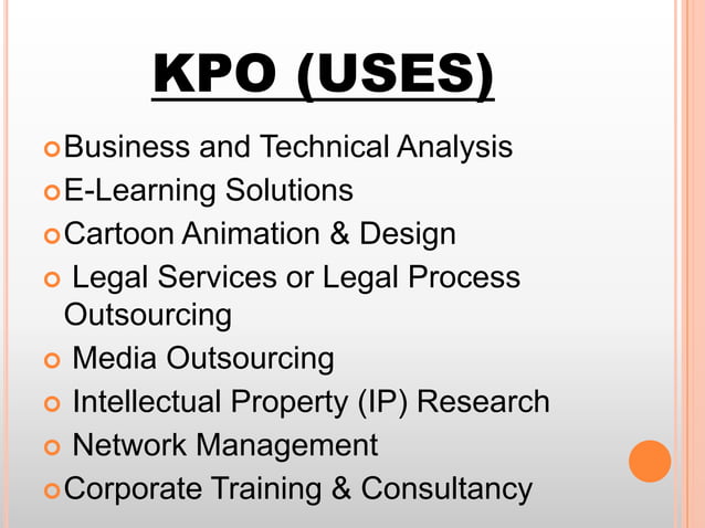 Bpo and kpo | PPTX