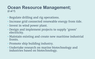 Top ideas for Ocean Resource Management | PPTX