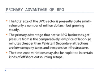 Bpo companies in pakistan | PPT
