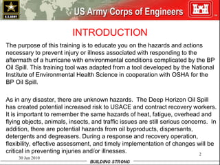 BP Oil Spill Awareness Training.ppt good for knowledge | PPT