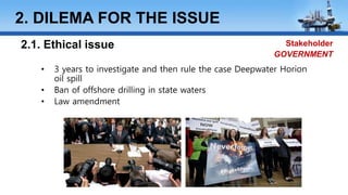 BP's Deepwater Oil Spill Case Study Analysis - Business Ethics | PPTX