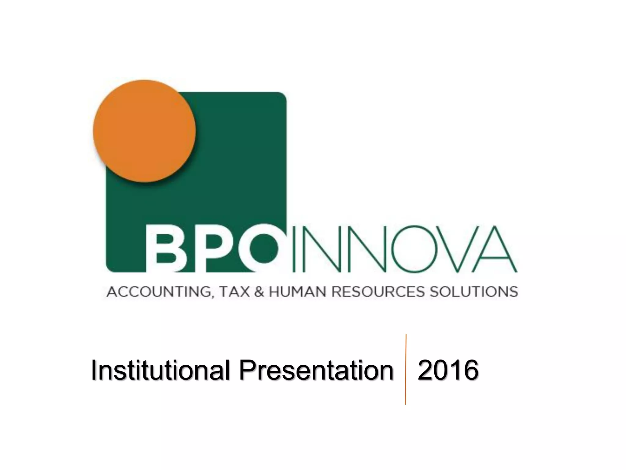 Bpo innova Brasil institucional Presentation english 2016 | PDF