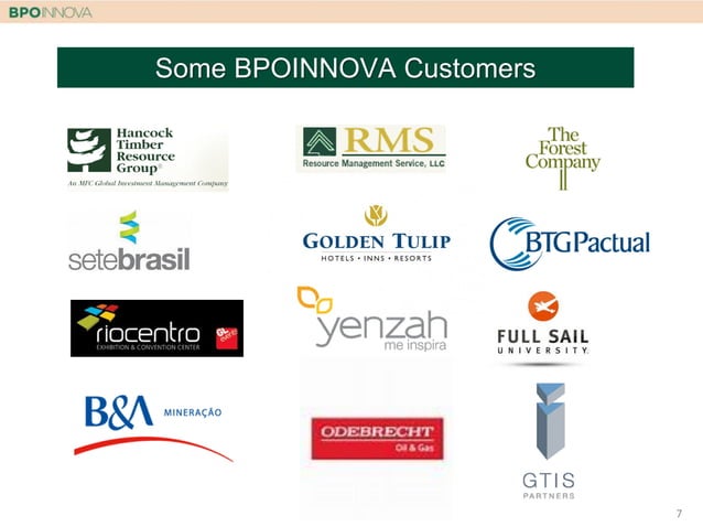 Bpo innova Brasil institucional Presentation english 2016 | PDF