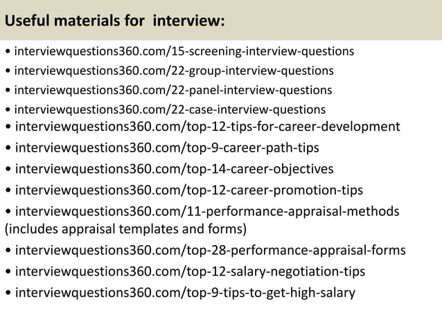 Bpo interview tips | PPT