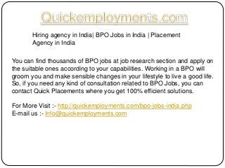 Bpo jobs in india