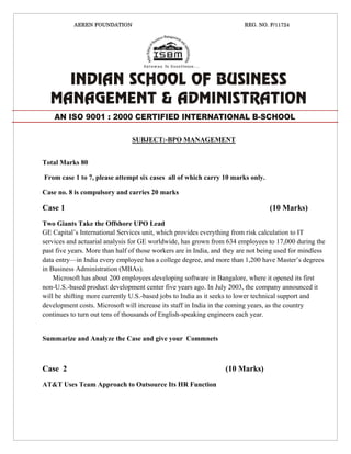 Bpo managements | PDF