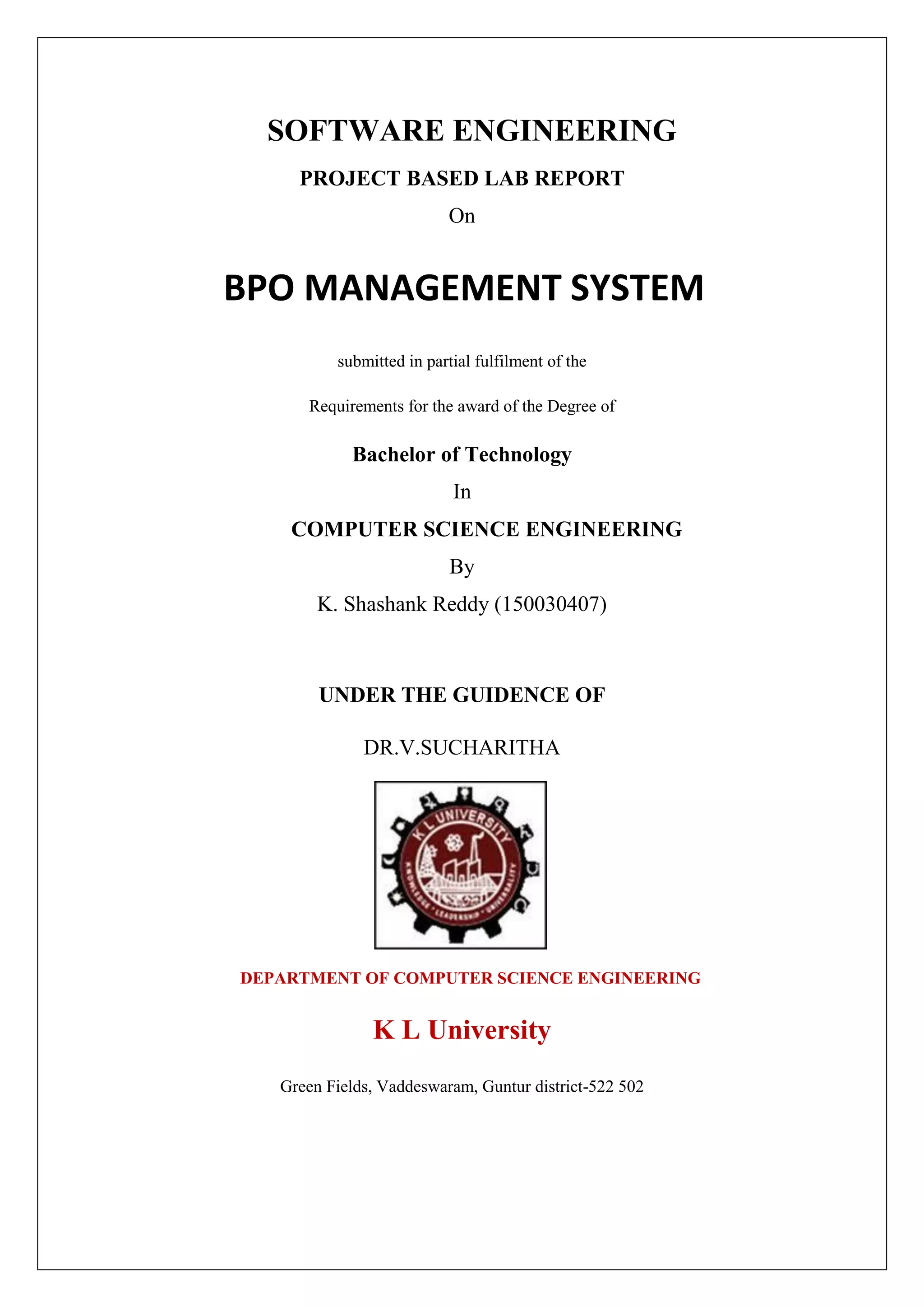 Bpo management systemuml | PDF