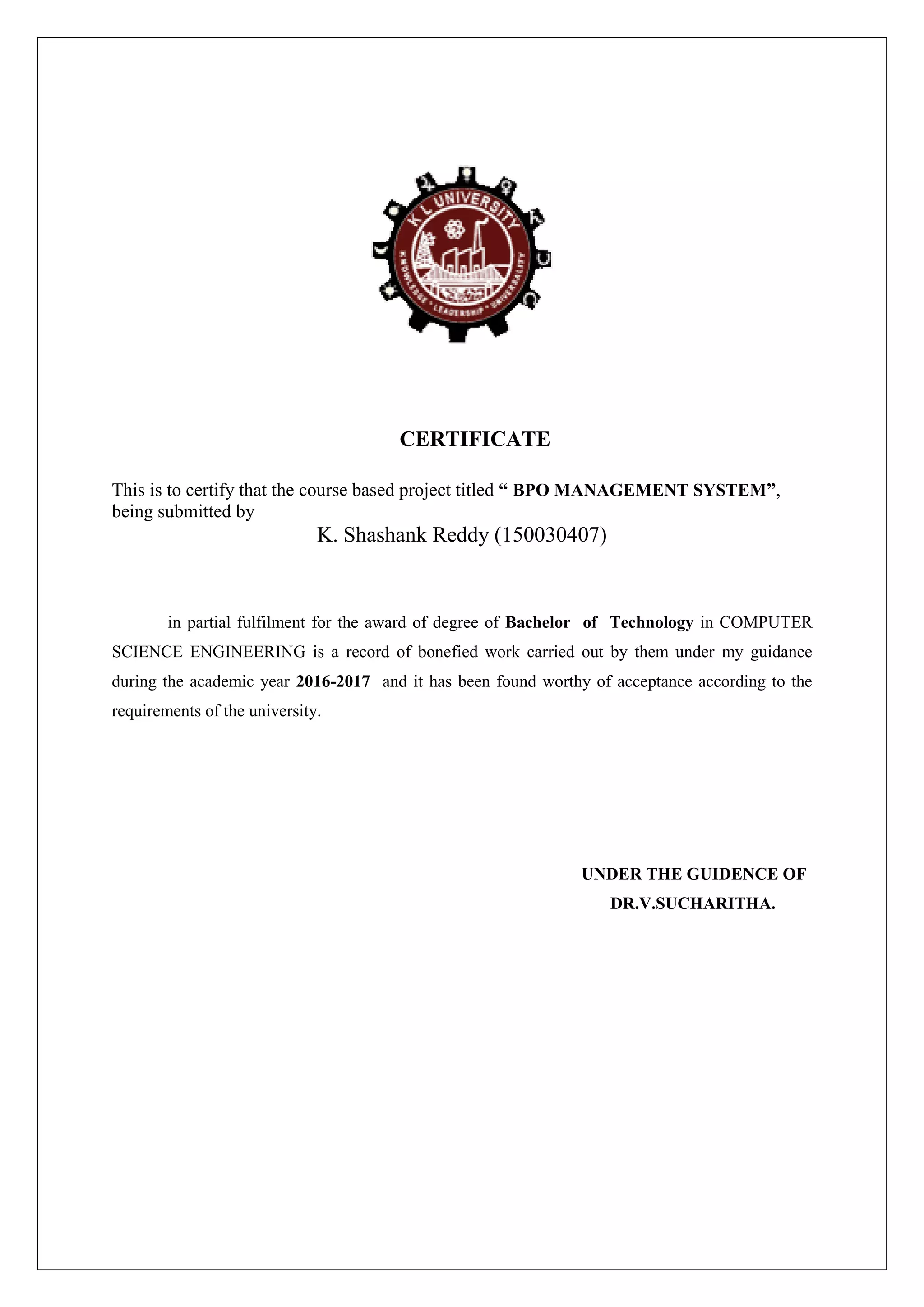 Bpo management systemuml | PDF