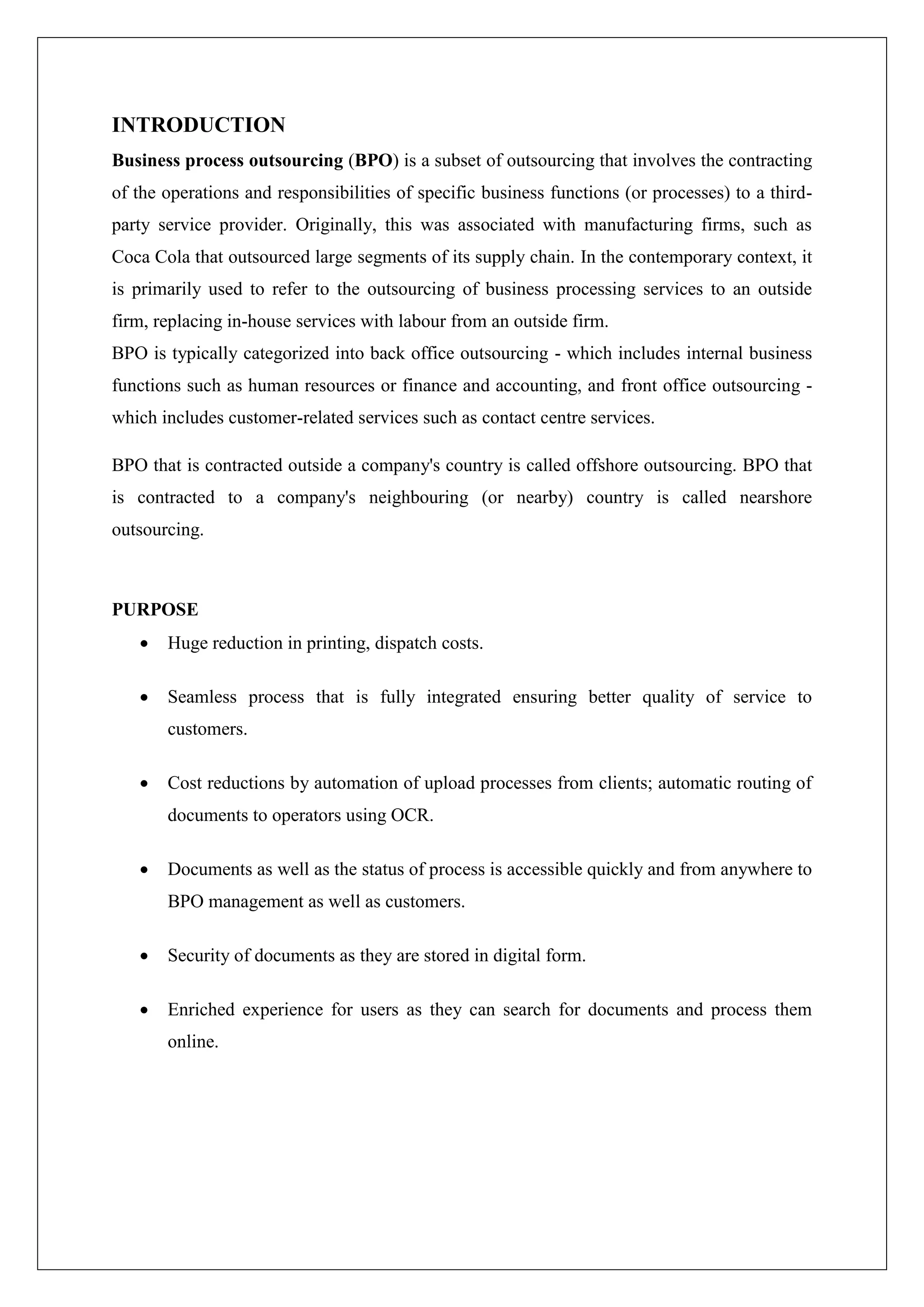 Bpo management systemuml | PDF