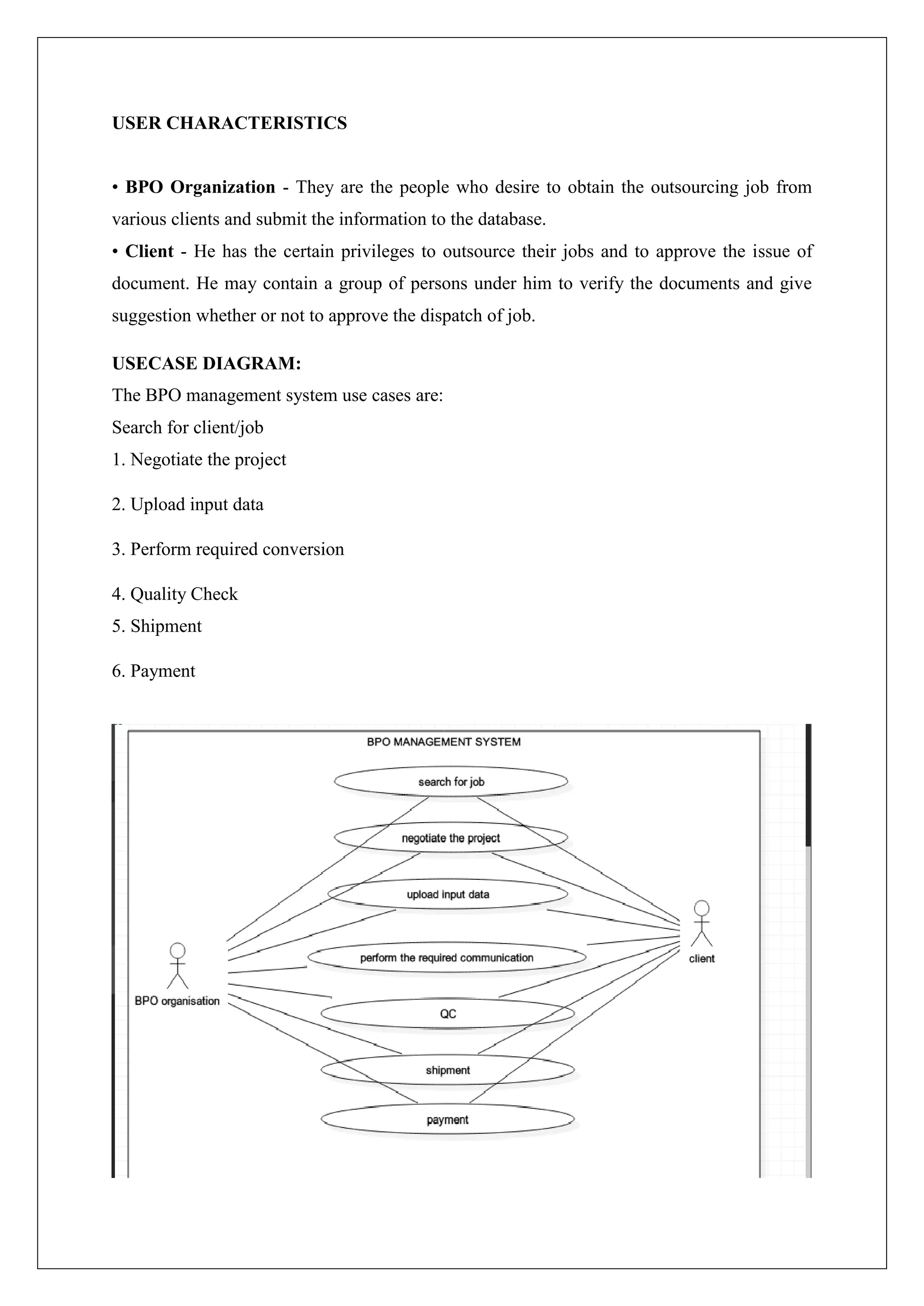 Bpo management systemuml | PDF