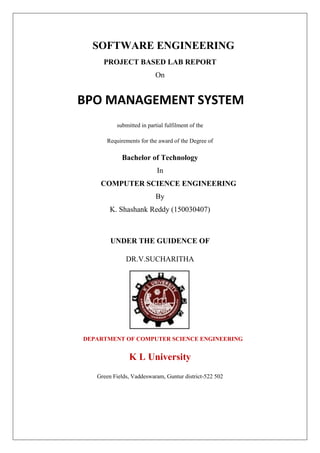 Bpo management systemuml | PDF