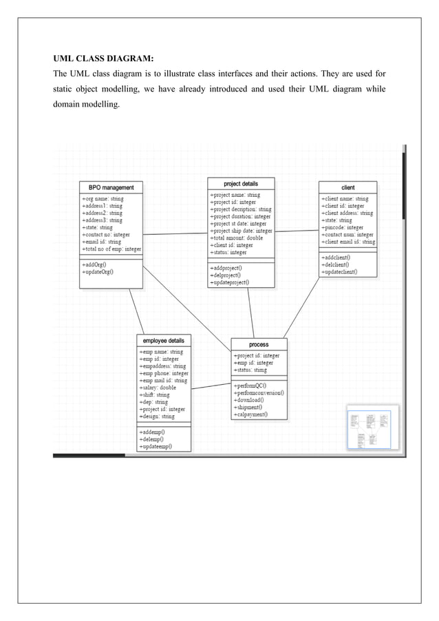 Bpo management systemuml | PDF