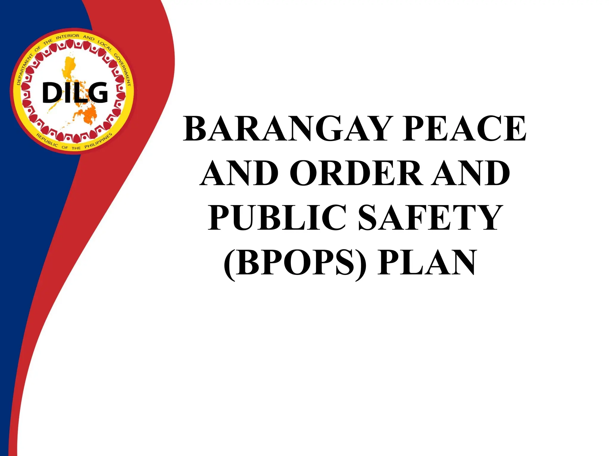 Barangay Peace and Order Planning for BLGU | PPTX