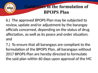 Barangay Peace and Order Planning for BLGU | PPTX